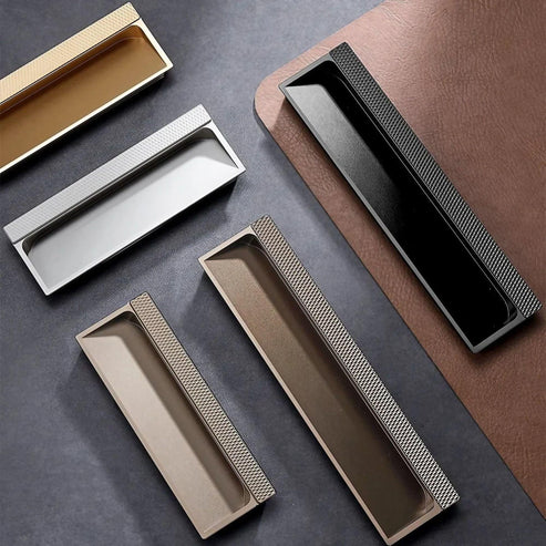 Integrated Molding Rectangle Recessed Cabinet Handles – KAHO Hardware