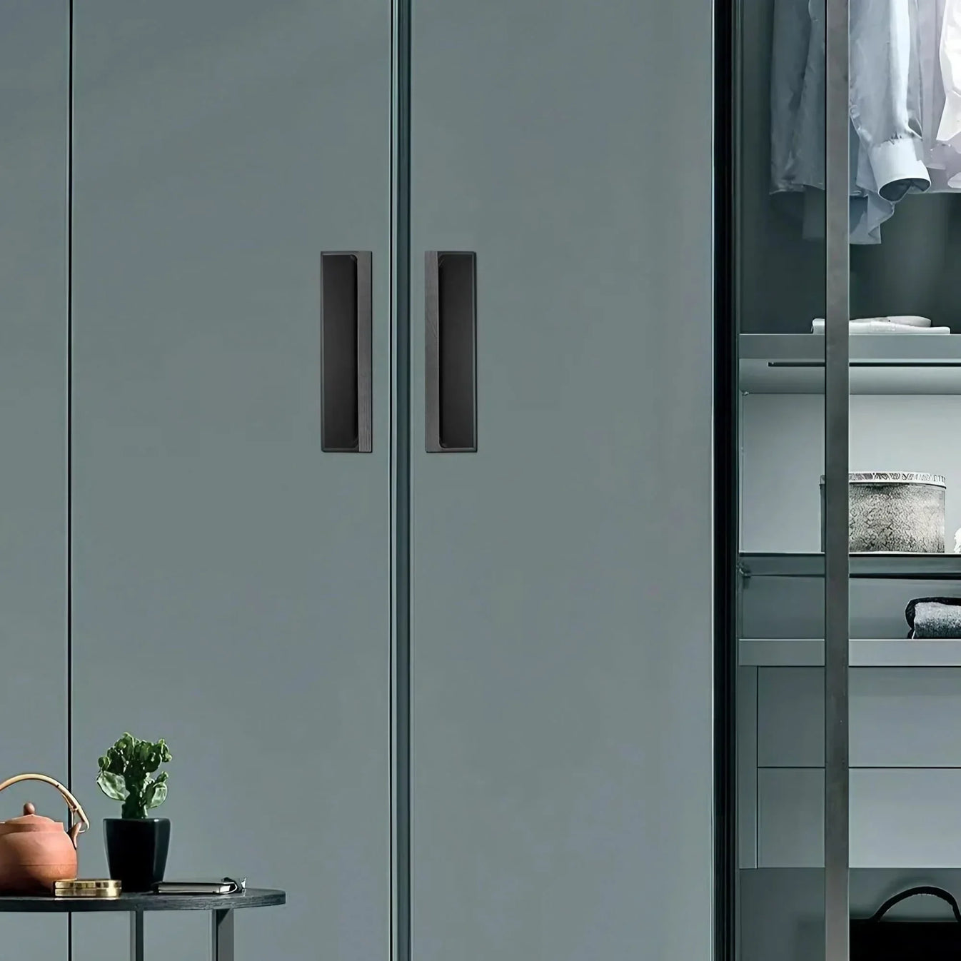 Integrated Molding Rectangle Recessed Cabinet Handles – KAHO Hardware
