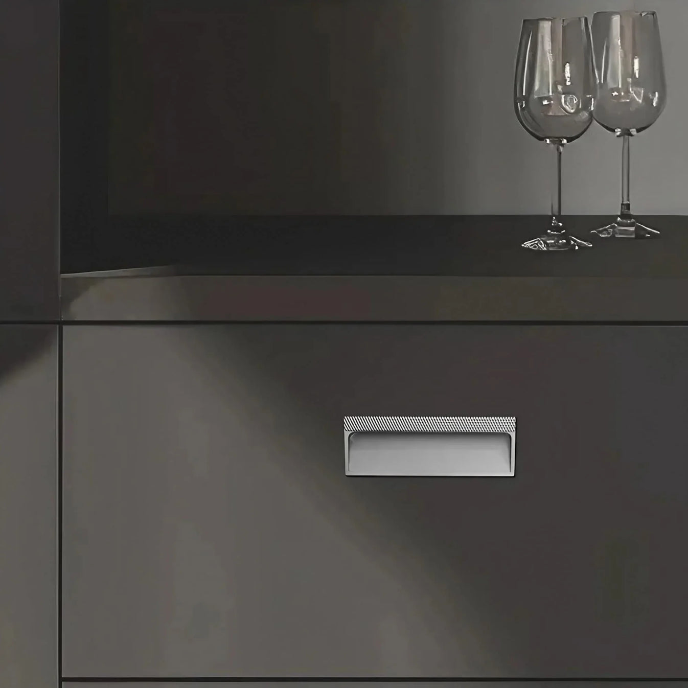 Integrated Molding Rectangle Recessed Cabinet Handles – KAHO Hardware