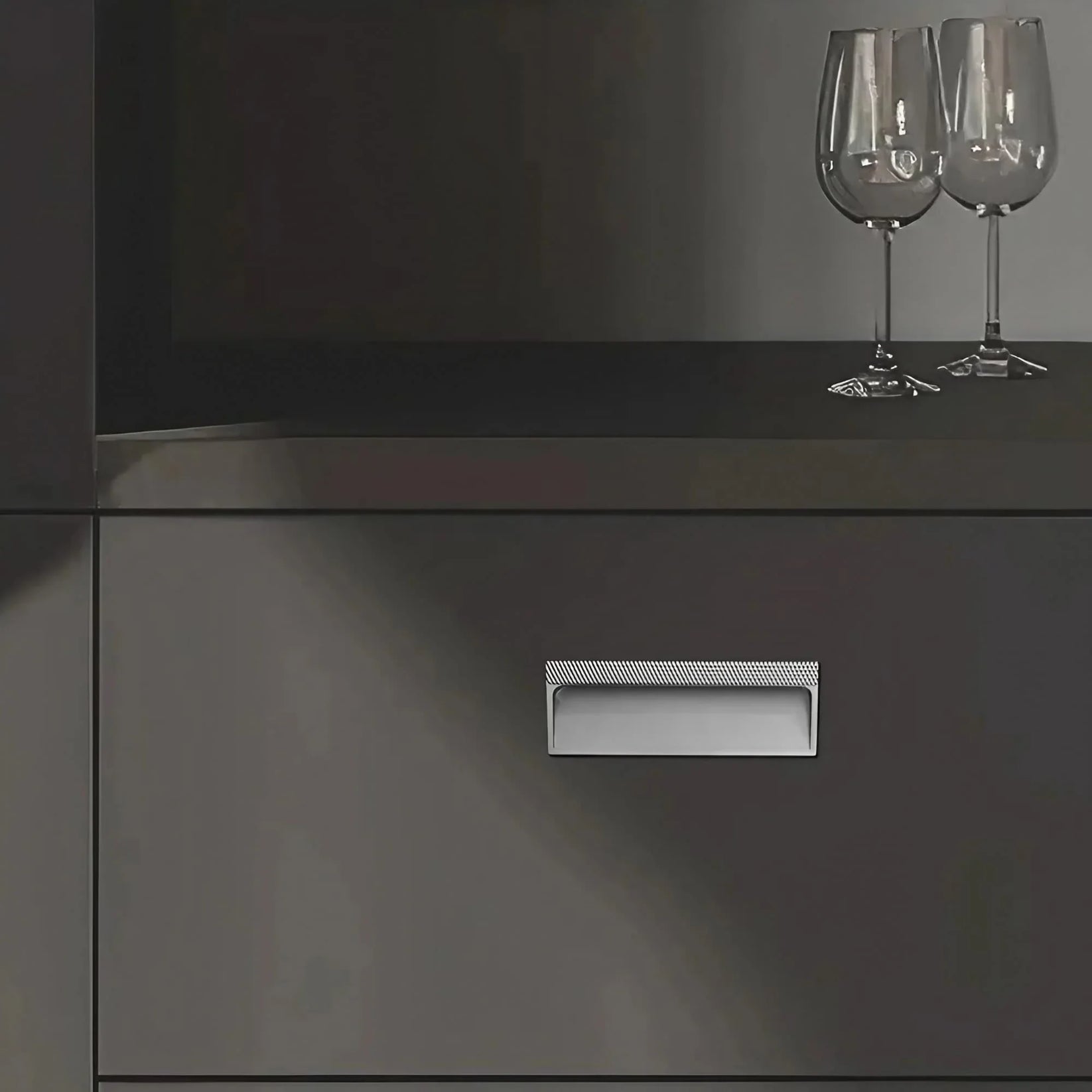Integrated Molding Rectangle Recessed Cabinet Handles – KAHO Hardware