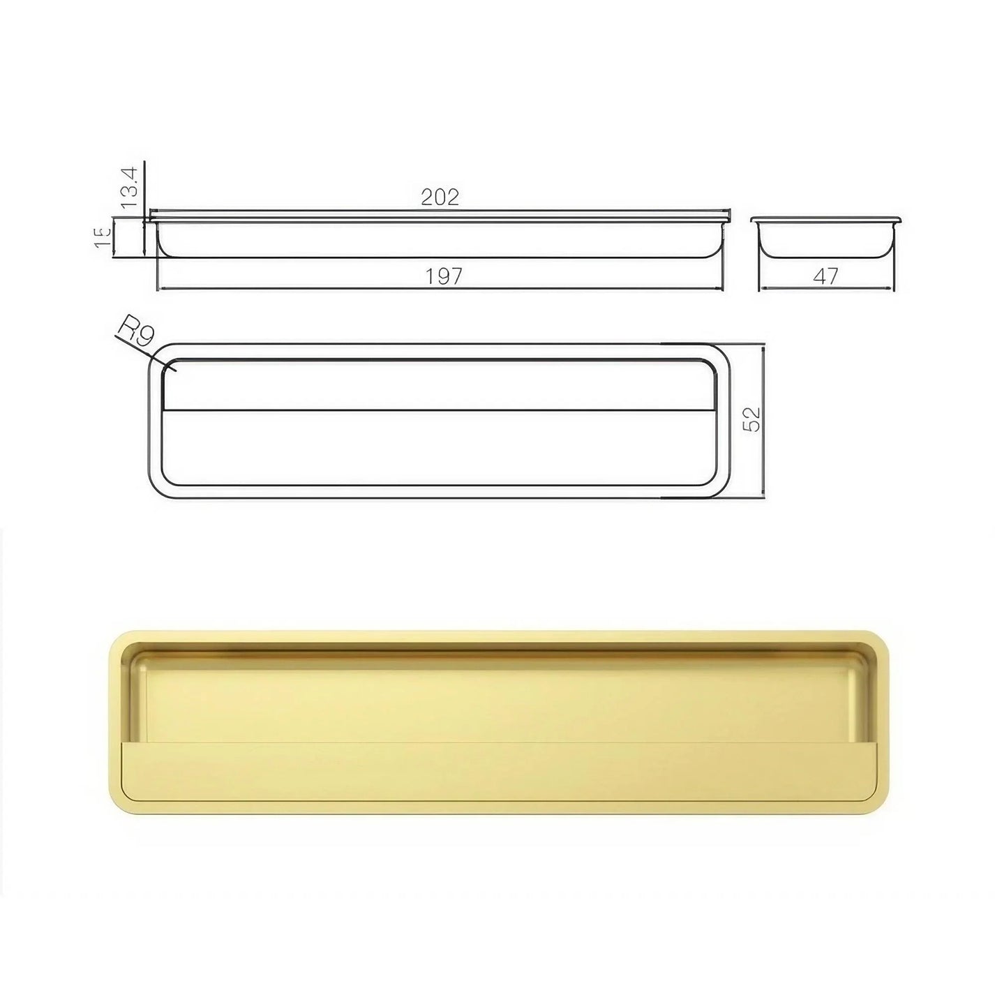 Modern Aesthetics Hidden Drawer Handles Zinc Alloy Cabinet Pulls – KAHO ...