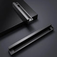 Modern Recessed Cabinet Pulls Matte Pearl Black Nickel – KAHO Hardware