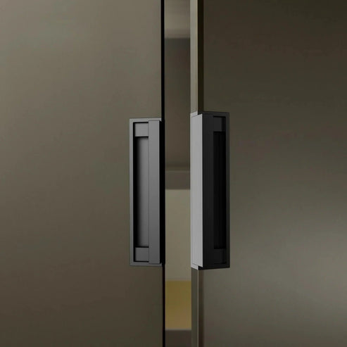 Modern Recessed Cabinet Pulls Matte Pearl Black Nickel – KAHO Hardware