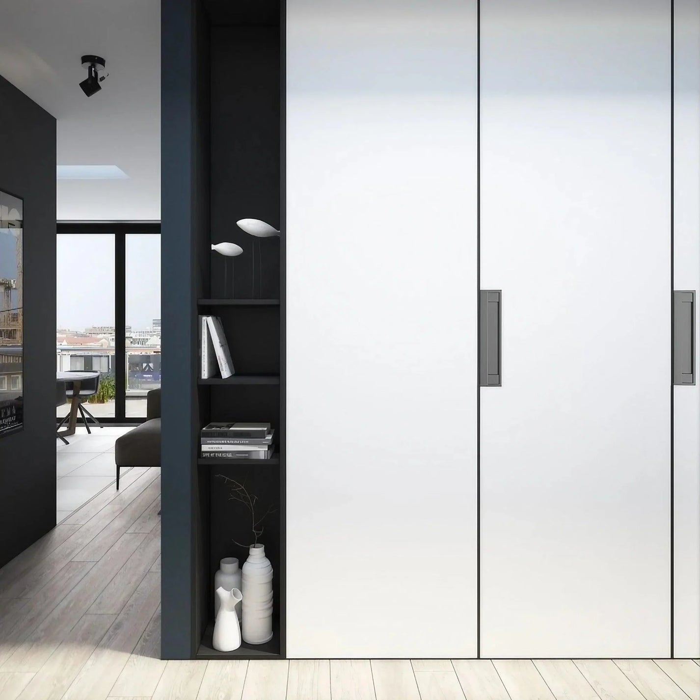 Modern Recessed Cabinet Pulls Matte Pearl Black Nickel – KAHO Hardware