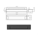 Modern Recessed Cabinet Pulls Matte Pearl Black Nickel – KAHO Hardware