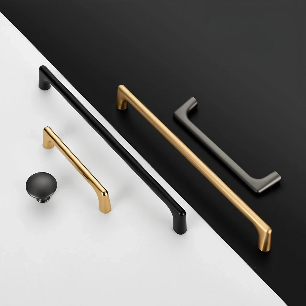 Sleek Drawer Pulls and Knobs Simple Cabinet Handles – KAHO Hardware