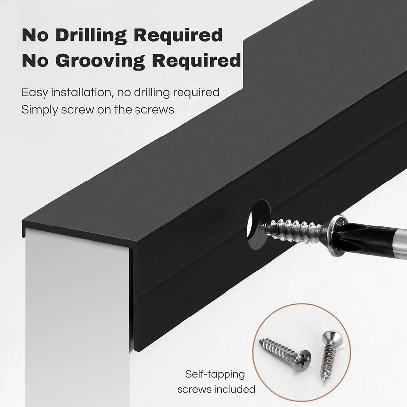 F-shaped Invisible Long Cabinet Edge Pulls – KAHO Hardware